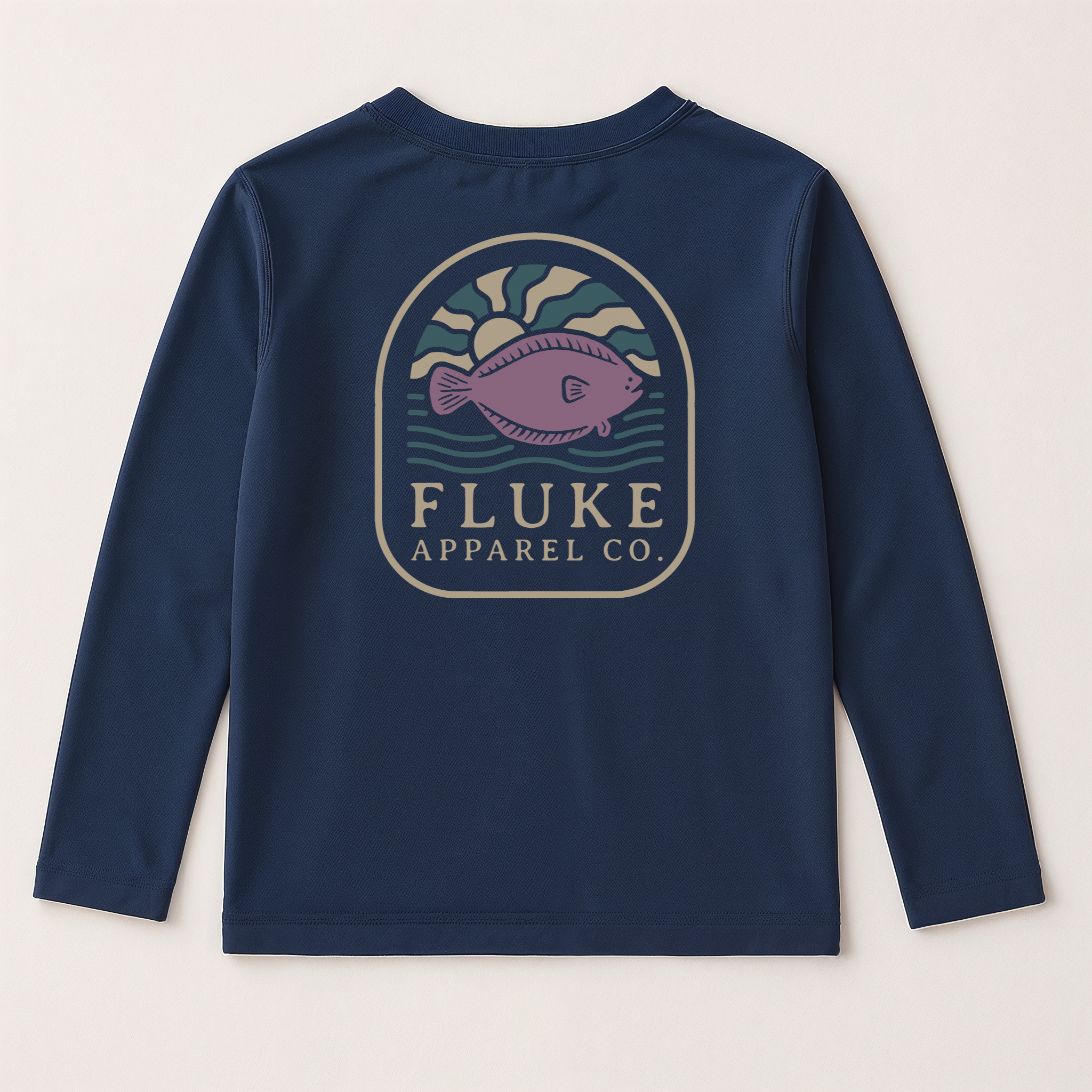 Youth Shore Born LS - True Navy – Fluke Apparel Co.